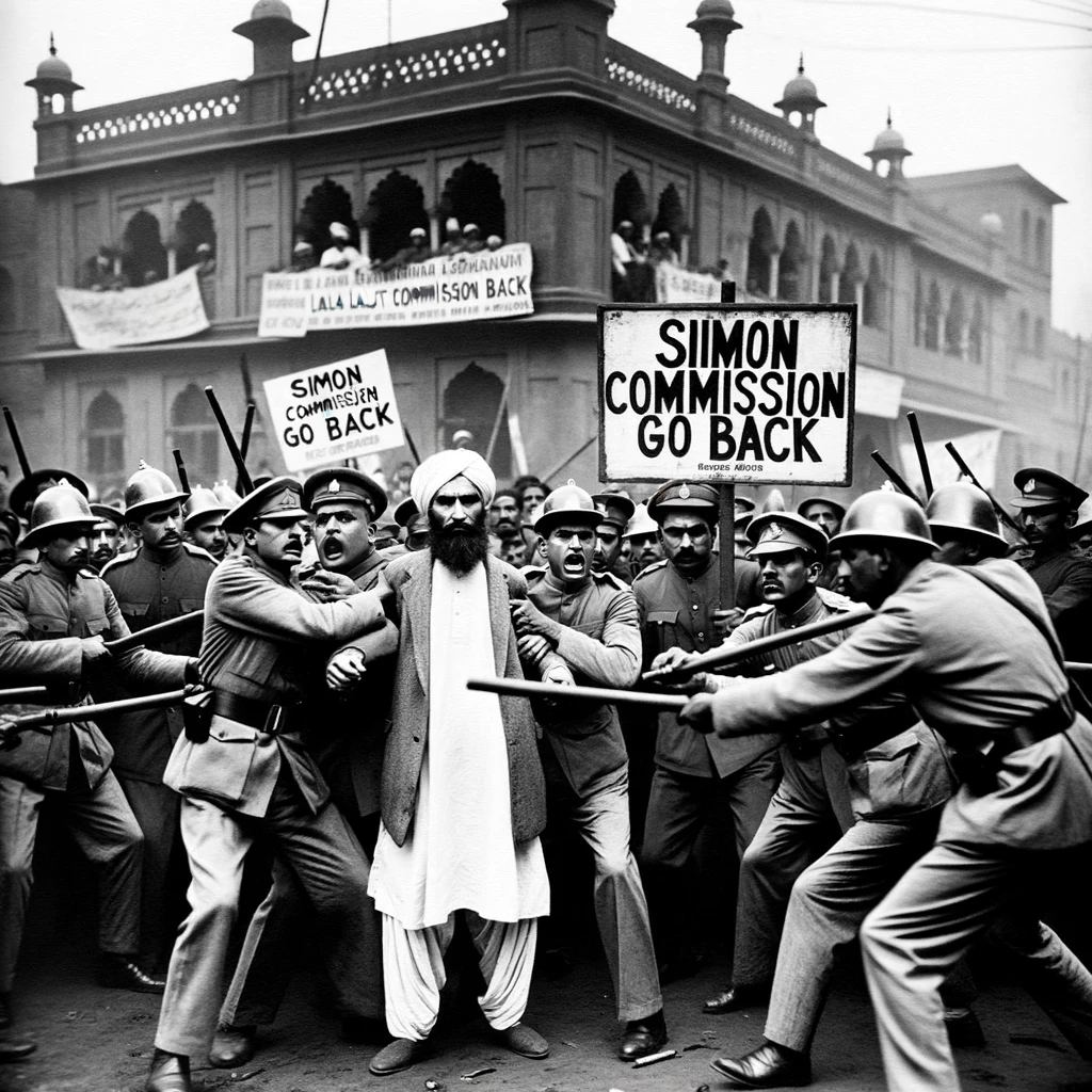 क्या लाला लाजपतराय की मृत्यु लाठियों से पीटने के वजह से हुई थी ...